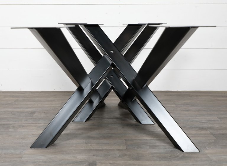 Pied de table en métal double X - DDX - Pyeta