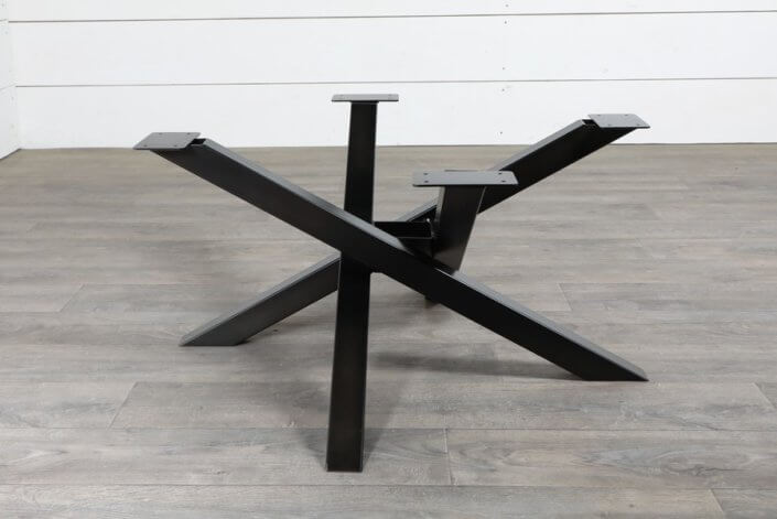 Pieds de table croisés en métal pour table basse - Minikado - Pyeta